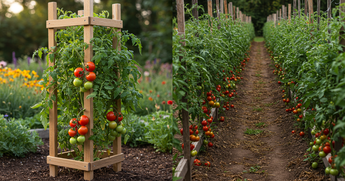 Here's the Right Way to Build a Tomato Plant Trellis - Garden Beds