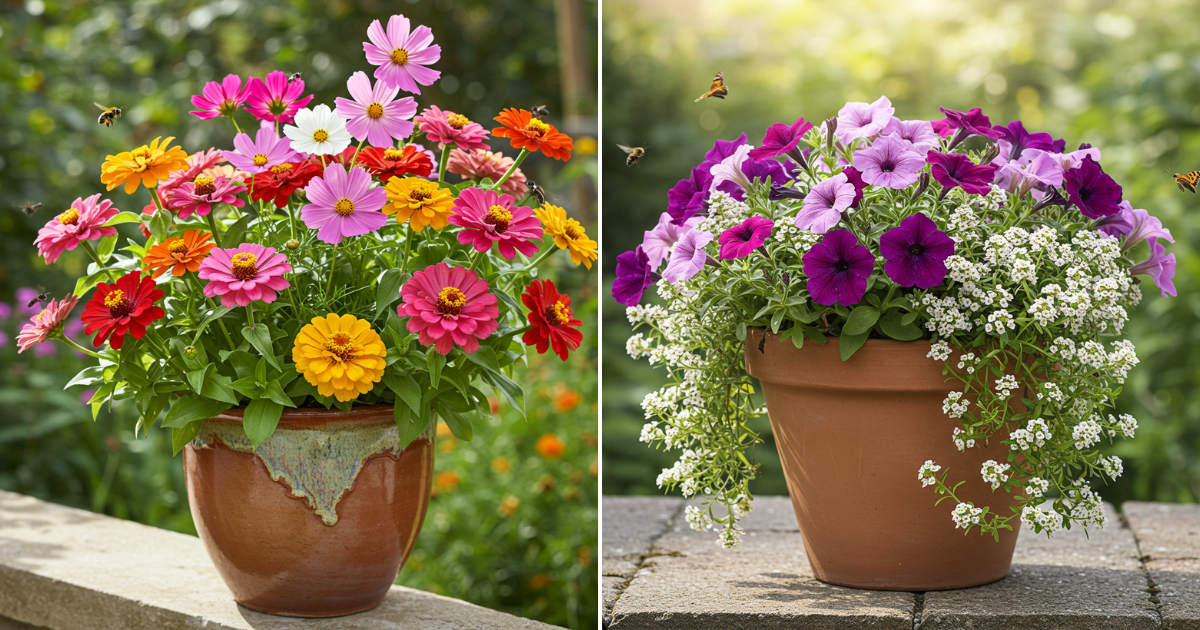 10 Best Ever Flower Pairings to Grow in Pots & Why - Garden Beds
