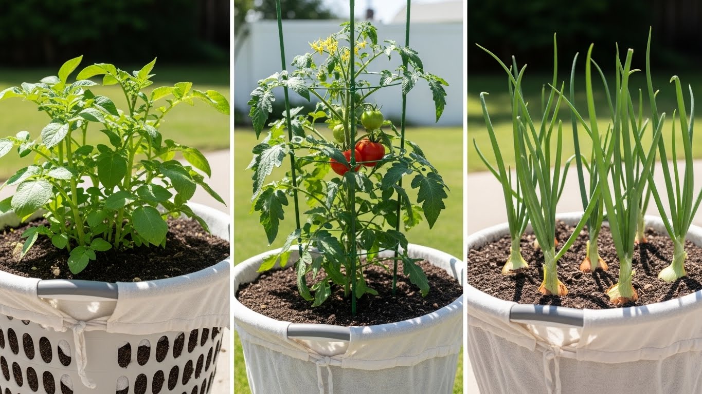 8 Foods You Can Grow in Laundry Baskets - Garden Beds