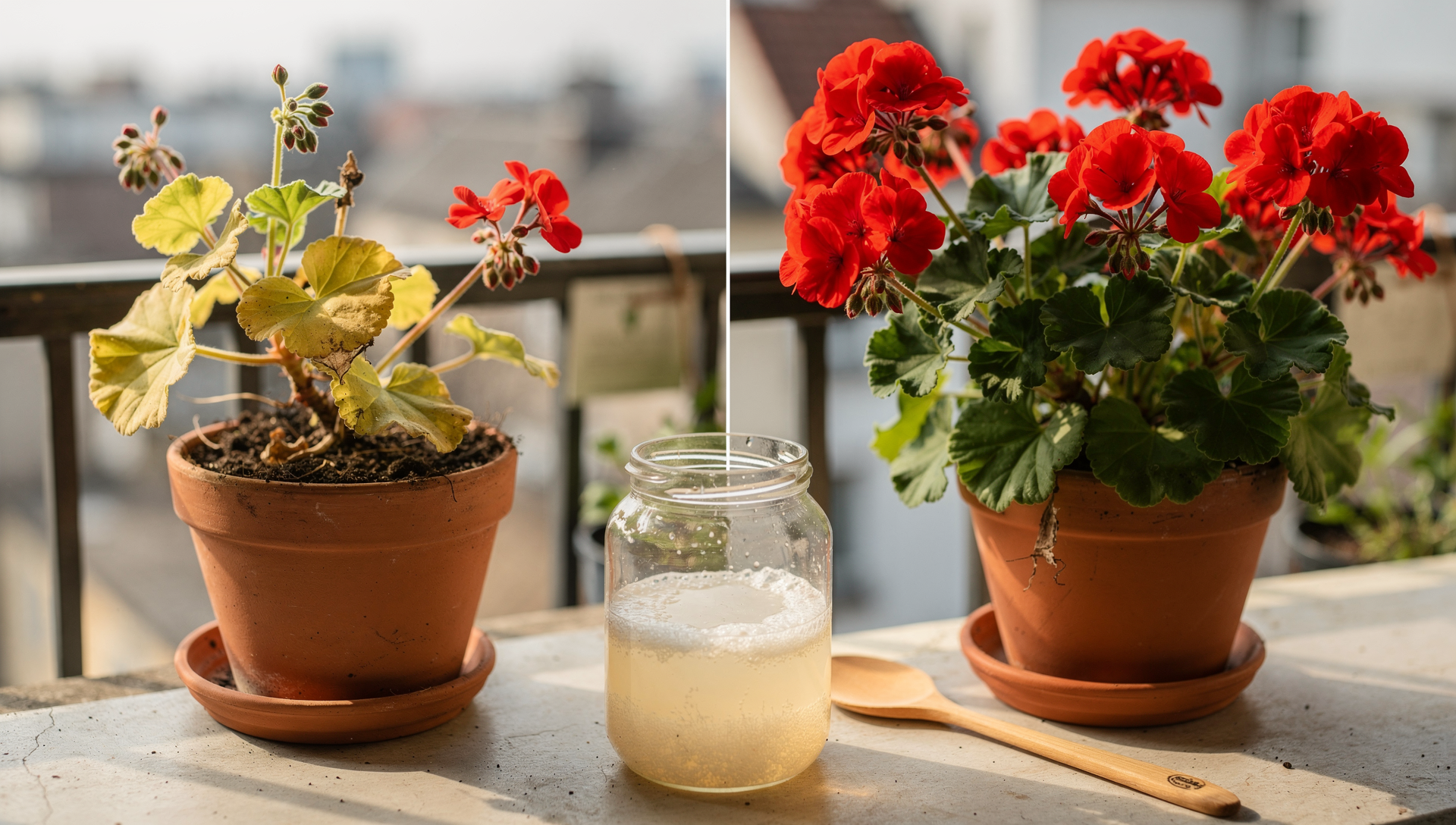 One Kitchen Ingredient That Brings Weak Geraniums Back to Life - Garden ...
